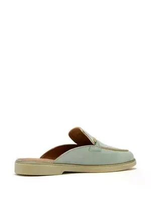Magnanni Logo-engraved Mules - Green