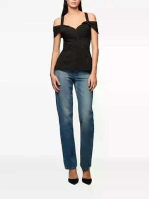 MURMUR Buttoned Off-shoulder Top