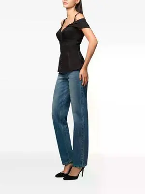 MURMUR Buttoned Off-shoulder Top