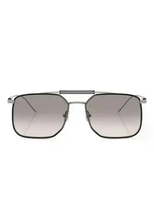 Brunello Cucinelli Square Double-bridge Sunglasses - Grey