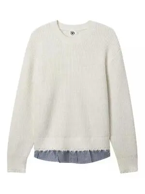 B+AB Knit Round-neck Sweater - Neutrals