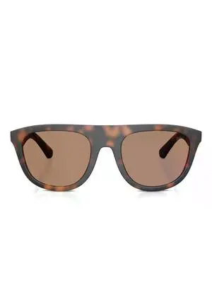 Burberry Rectangle-frame Sunglasses - Brown