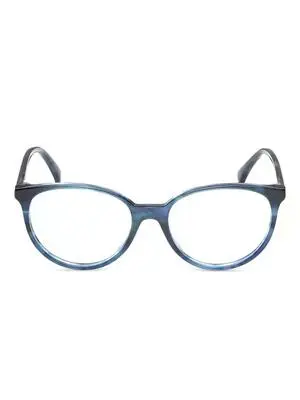Max Mara Round-frame Glasses - Blue