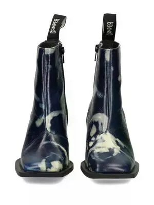 Camper Karole Square Toe Heeled Boots - Blue
