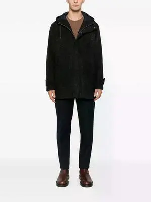 Herno Hooded Check Coat