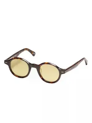 PETER AND MAY Tortoiseshell-effect Round-frame Sunglasses