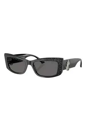 JIMMY CHOO Rectangular-frame Sunglasses