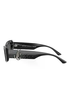 JIMMY CHOO Rectangular-frame Sunglasses
