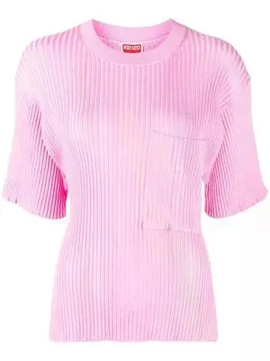 Kenzo Logo-patch Ribbed Top