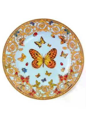 Versace Le Jardin Porcelain Plate - Blue