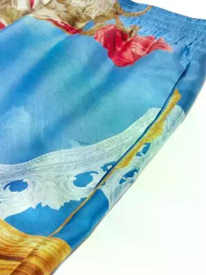 Versace Graphic-print Shorts - Blue