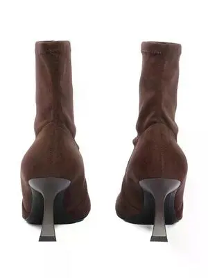 SERGIO LEVANTESI 70mm Janet56 Suede Ankle Boots - Brown