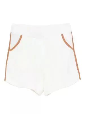 MC2 SAINT BARTH Cable-knit Shorts - Neutrals