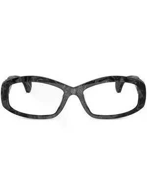 ALAIN MIKLI Rectangle-frame Sunglasses - Black