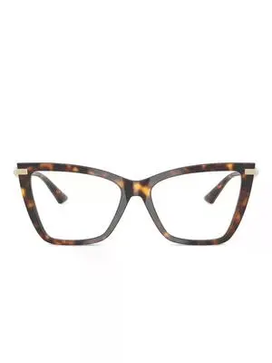 JIMMY CHOO Crystal-embellished Glasses - Brown