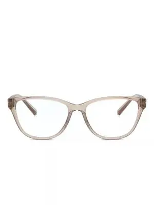 Armani Exchange Logo Detail Cat Eye Frame - Brown
