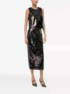 Staud Sequin-embellished Sleeveless Top