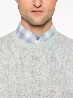 MC2 SAINT BARTH Regent Cable Knit Sweater - Grey