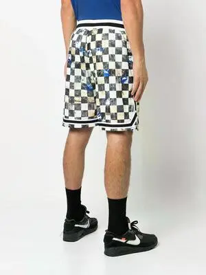 John Elliott Square-print Shorts