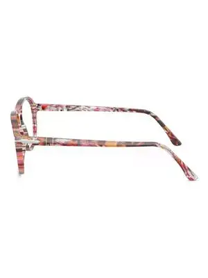 Persol Geometric-frame Eyeglasses - Red