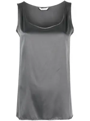 Max Mara Square-neck Sleeveless Top - Grey