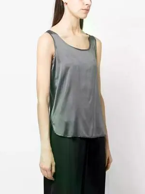 Max Mara Square-neck Sleeveless Top - Grey