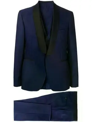 Tagliatore Three-piece Dinner Suit - Blue