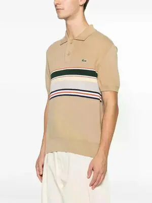 Lacoste Striped Short-sleeve Knitwear