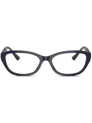 JIMMY CHOO Rectangle-frame Glasses - Blue