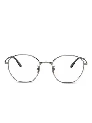 Giorgio Armani Geometric Frame Eyeglasses - Grey