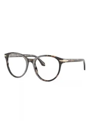 Giorgio Armani Tortoiseshell Round Frame Eyeglasses