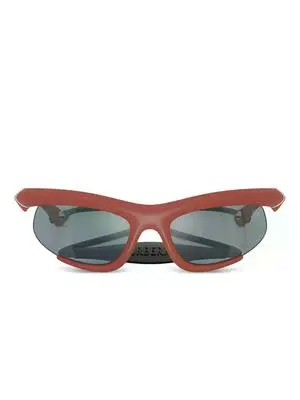 Burberry Biker-style Frame Sunglasses - Red