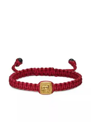 David Yurman 18k Yellow Gold Petrus Horse-amulet Bracelet - Red