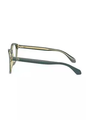 Giorgio Armani Round-frame Glasses - Green