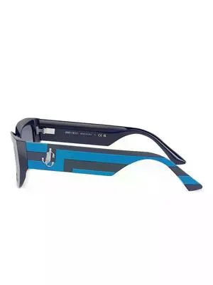 JIMMY CHOO Acetate Rectangle Sunglasses