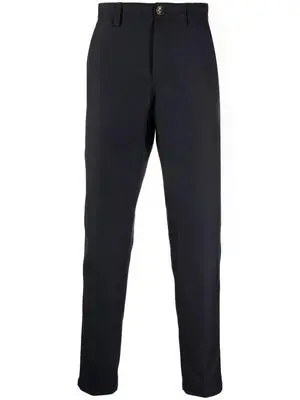 PT TORINO Mid-rise Tapered Trousers - Blue
