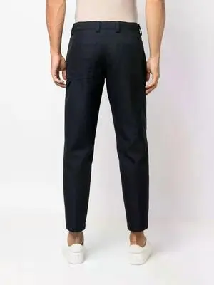 PT TORINO Mid-rise Tapered Trousers - Blue