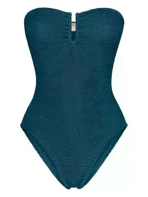 PARAMIDONNA Frida Textured One-piece - Blue