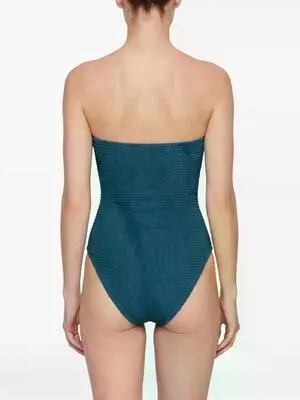 PARAMIDONNA Frida Textured One-piece - Blue