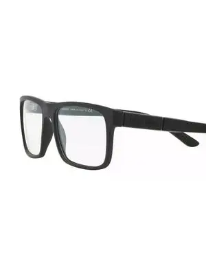 Giorgio Armani Rectangular Eyeglasses - Black