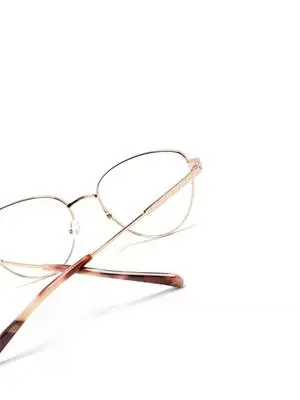 Michael Kors Logo-debossed Cat-eye Glasses
