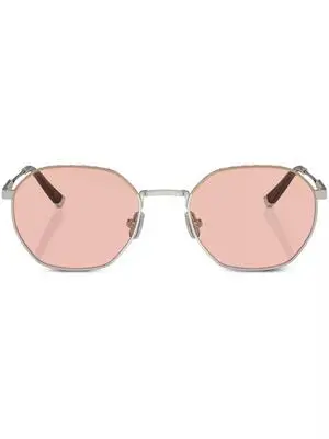 Brunello Cucinelli Hexagonal-frame Sunglasses - Silver