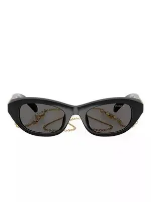 SWAROVSKI Crystal Embellished Sunglasses - Black