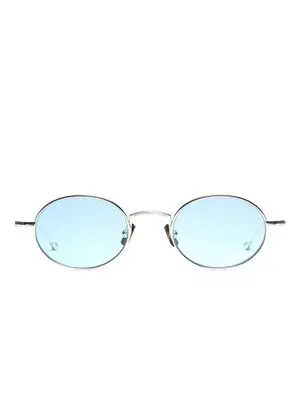 PETER AND MAY Oval-frame Sunglasses - Silver