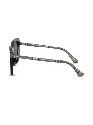 Burberry Vintage Check Square Frame Sunglasses