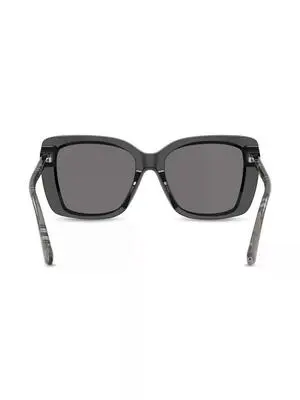 Burberry Vintage Check Square Frame Sunglasses