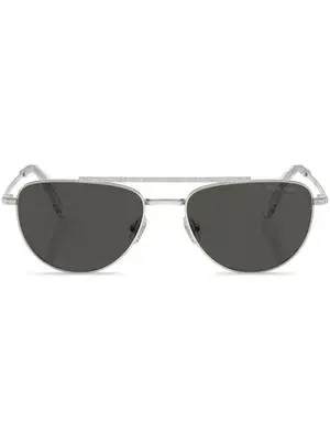 SWAROVSKI Crystal-embellished Pilot Sunglasses - Silver