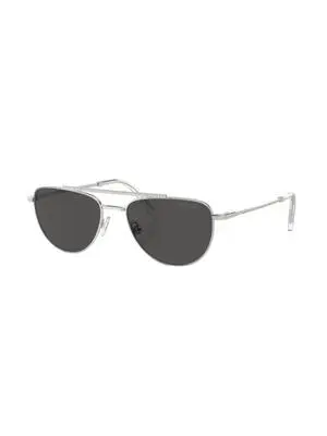 SWAROVSKI Crystal-embellished Pilot Sunglasses - Silver