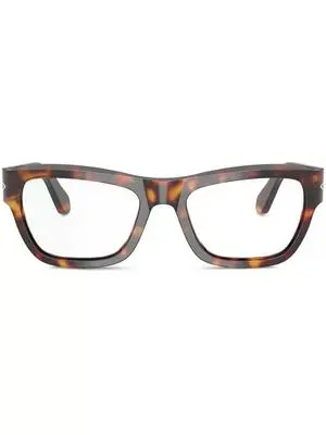 Persol Tortoiseshell-effect Square Glasses - Brown