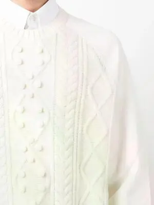 Neil Barrett Crew-neck Hybrid Jumper